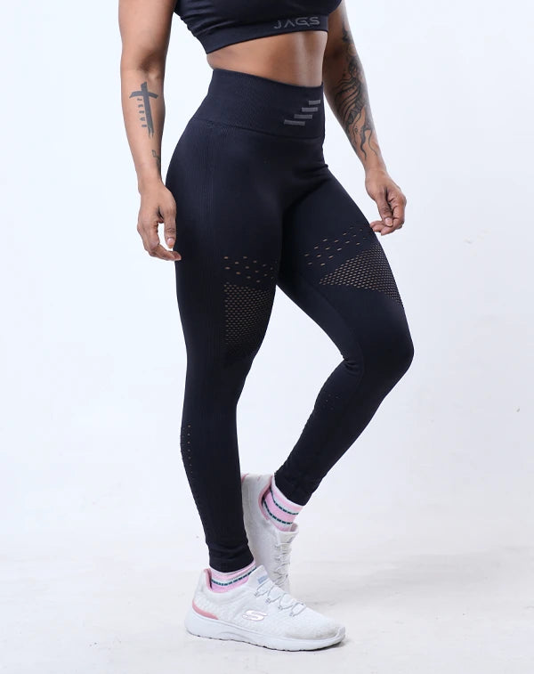 JAGS Seamless Legging Body Shaper - Mesh Black
